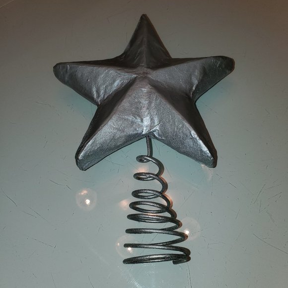 Holiday | Christmas Tree Star Paper Mache Topper | Poshmark